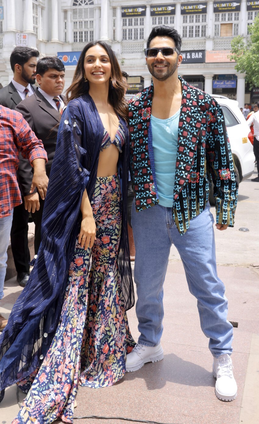 Varun Dhawan and Kiara Advani at song launch 'Punjaban' from upcoming film JugJugg Jeeyo - Filmibeat