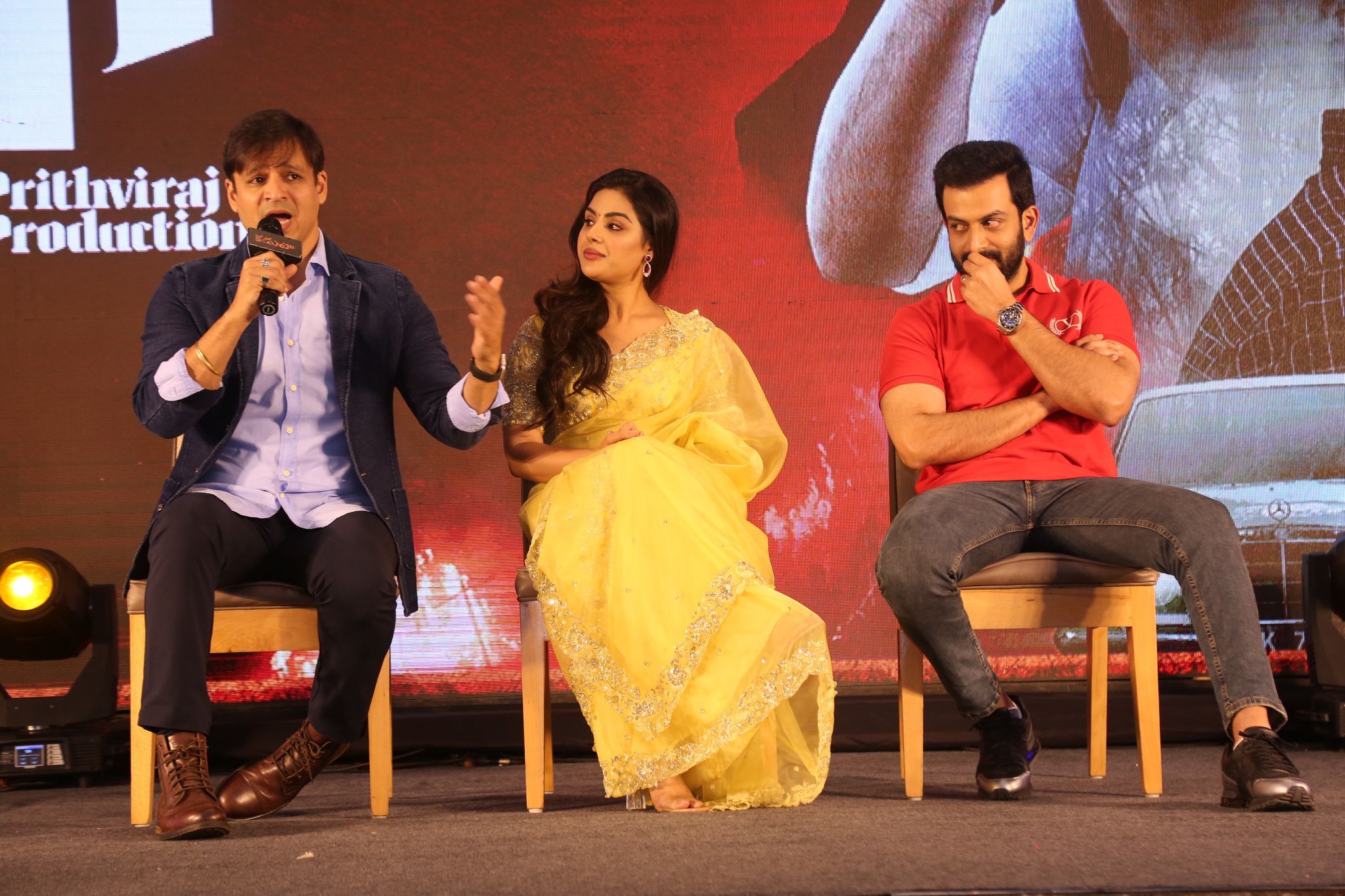 Kaduva Movie Teaser Launch Stills - Filmibeat