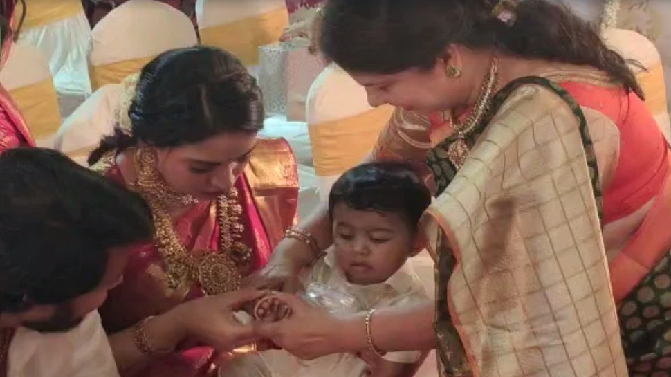 Nikhil Kumarswamy son Avyan Dev Naming Ceremony - Filmibeat