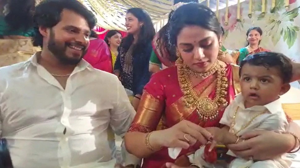 Nikhil Kumarswamy son Avyan Dev Naming Ceremony - Filmibeat