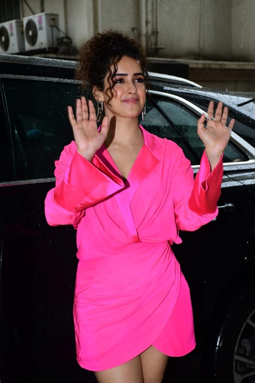 Sanya Malhotra snapped promoting Hit - Filmibeat