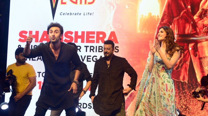 Ranbir Kapoor, Vaani Kapoor and Sanjay Dutt snapped promoting their ...
