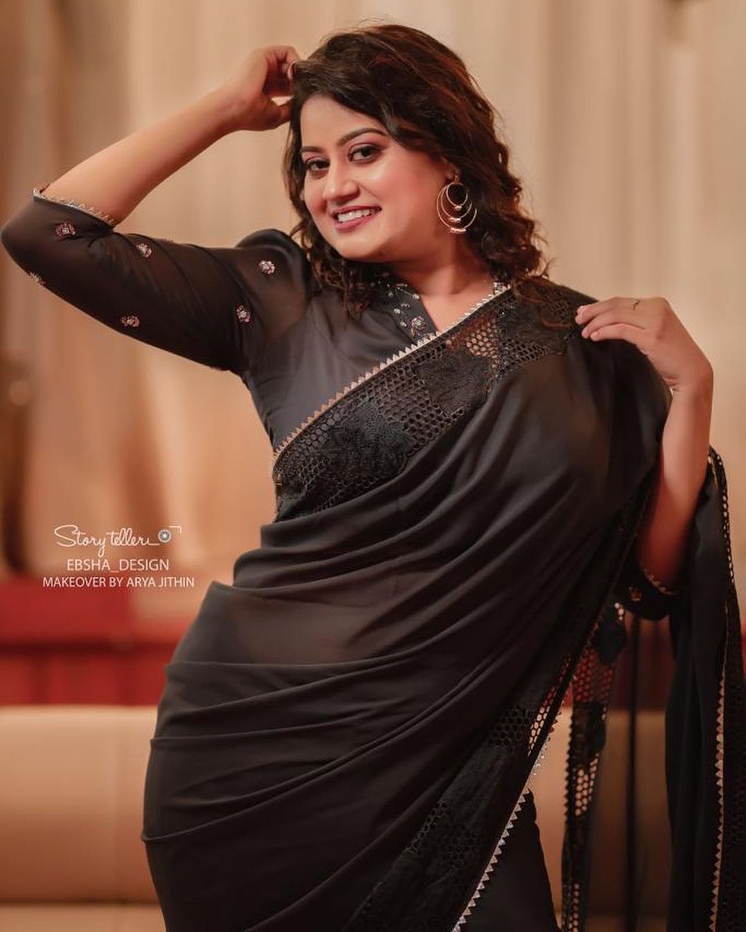 കറുപ്പുതാൻ എനക്ക് പിടിച്ച കളറു.., സാരിയിൽ തിളങ്ങി അൻസിബ | South Glamour ...