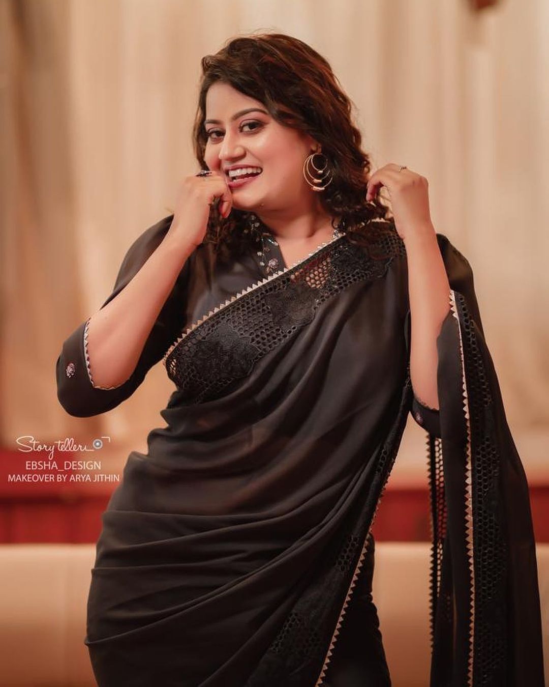 കറുപ്പുതാൻ എനക്ക് പിടിച്ച കളറു.., സാരിയിൽ തിളങ്ങി അൻസിബ | South Glamour ...