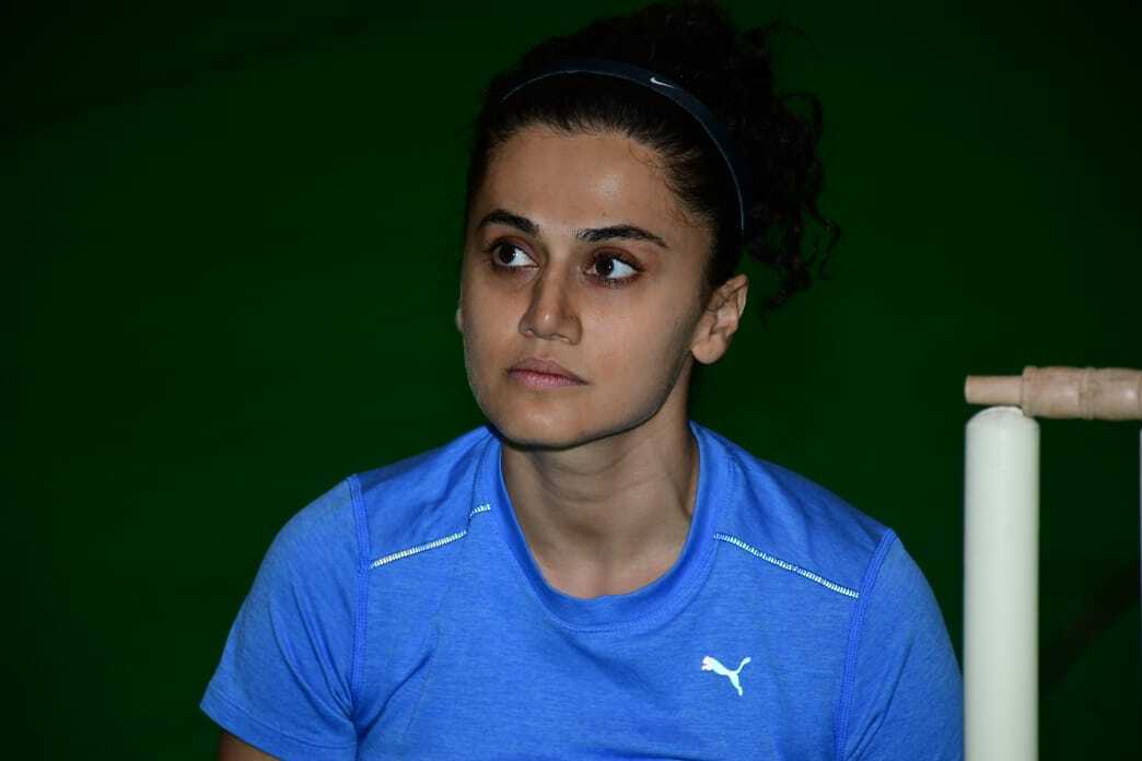 Taapsee Pannu and Mithali Raj snapped promoting the film Shabaash Mithu ...