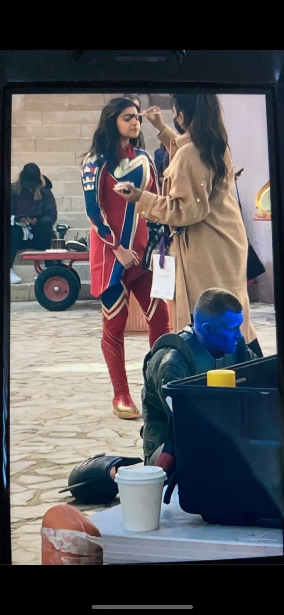 The Marvels Set Photos Leaked, Iman Vellani Spotted As Ms. Marvel - Filmibeat