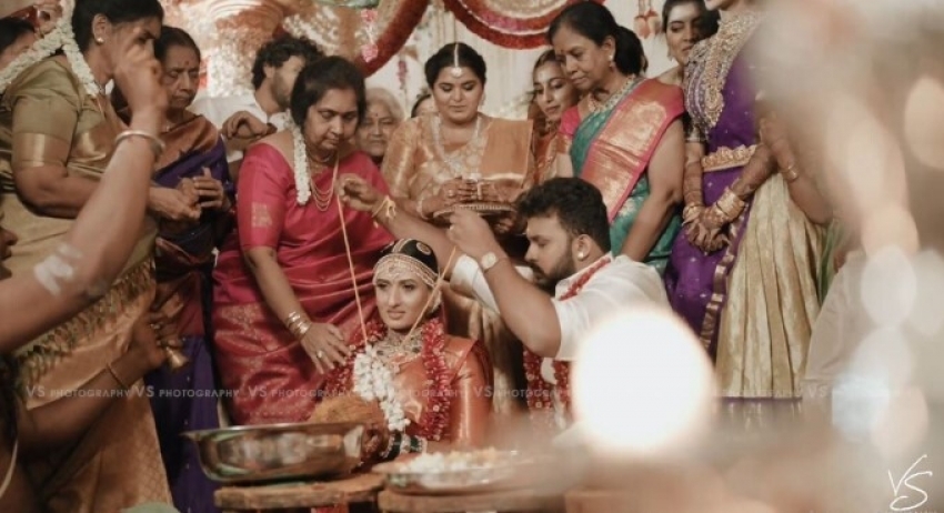 Ravichandran Son Manorajan And Sangeetha Marriage Photos - Filmibeat