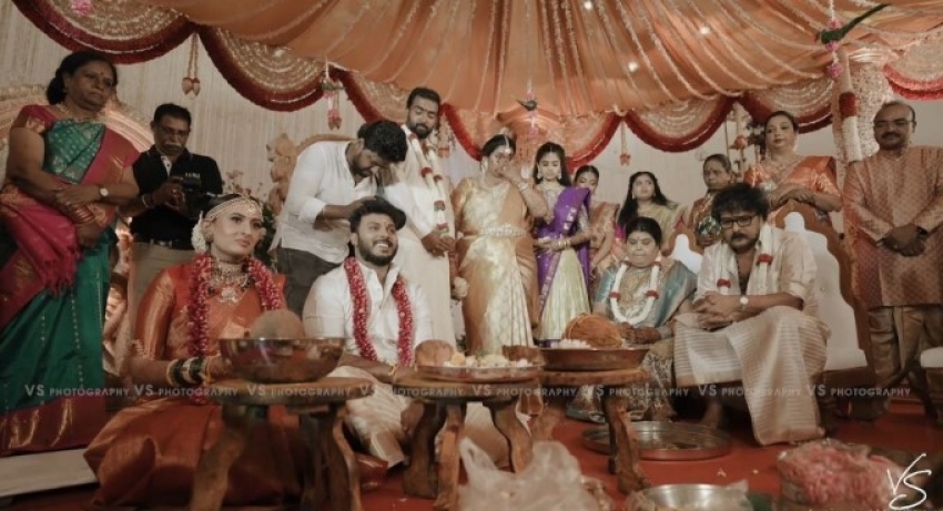 Ravichandran Son Manorajan And Sangeetha Marriage Photos - Filmibeat