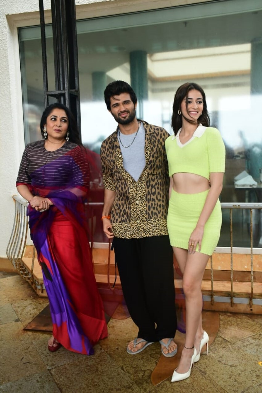 Vijay Deverakonda, Ananya Panday and Ramya Krishnan spotted promoting ...