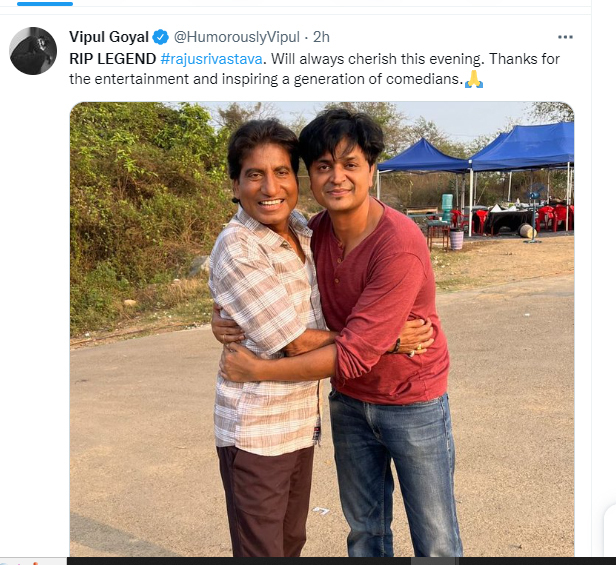 Twitterati Pour Condolence Messages For Sad Demise Raju Srivastav ...
