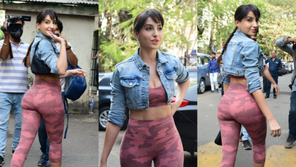 Nora Fatehi Flaunts Her Supersexy Figure In Bralette & Tight Pants ...