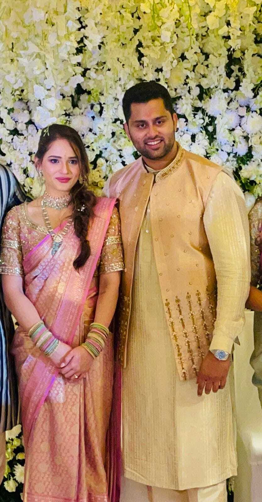 Abhishek Ambareesh And Aviva Bidappa Engagement Photos - Filmibeat