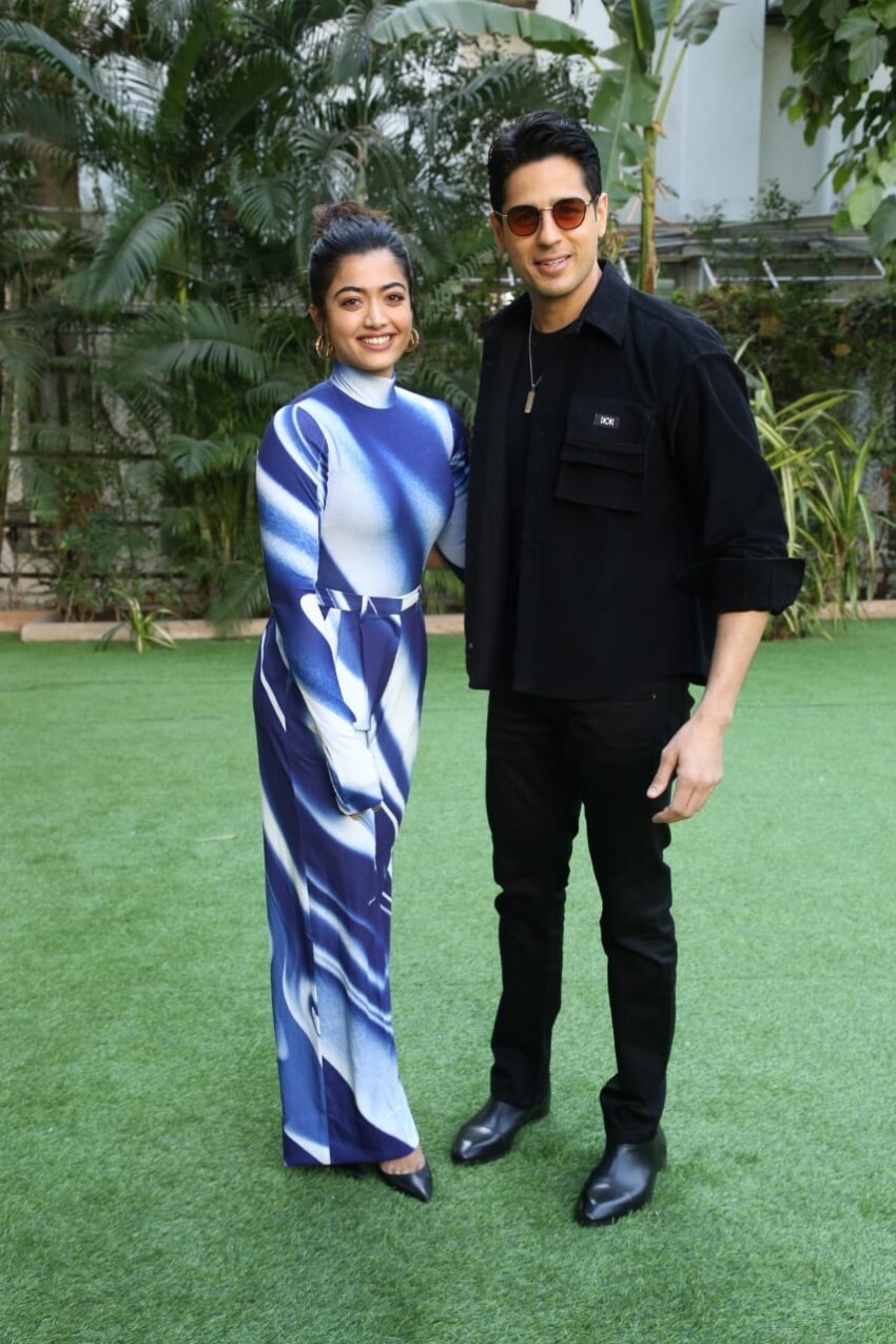 Rashmika Mandanna and Siddharth Malhotra promotes Mission Majnu In New ...