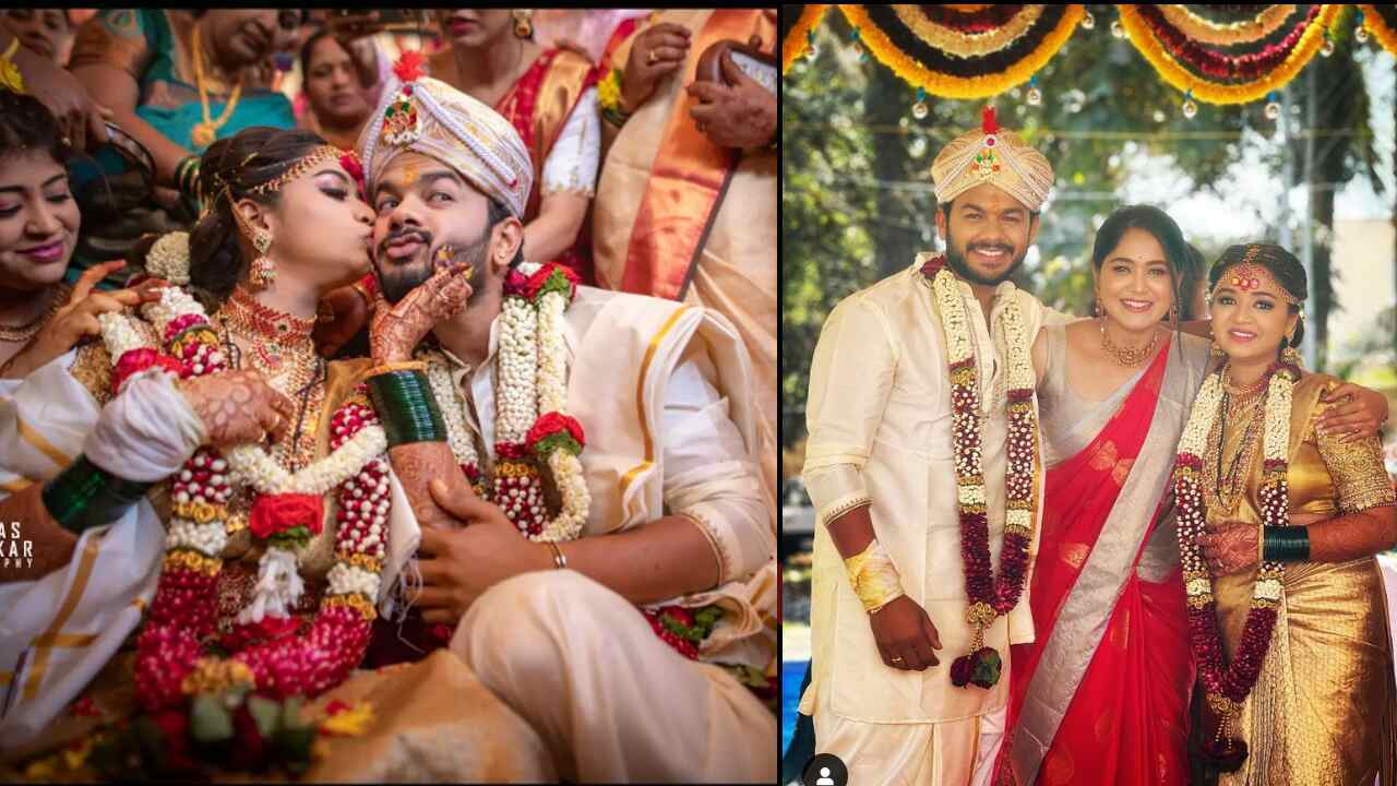 Kannada TV Show Paru Fame Siddu Moolimani And Priya J Achar Wedding ...