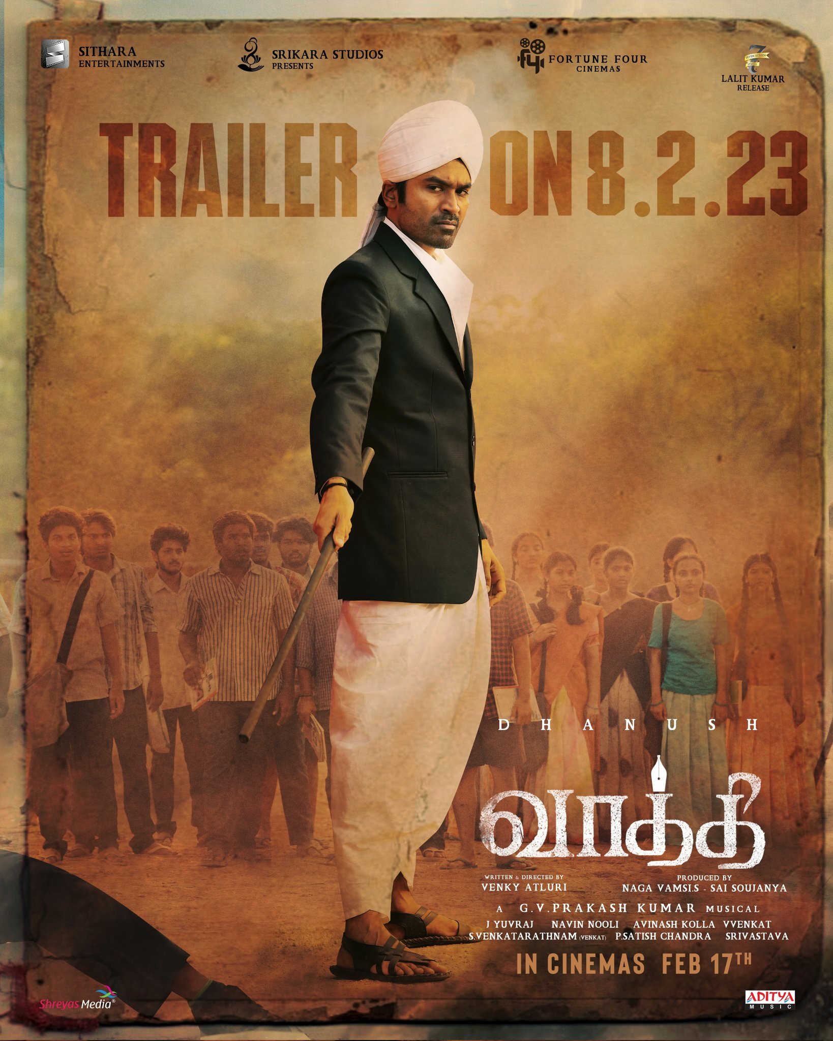 Vaathi Movie Poster & Photos | Vaathi Movie Location Pics | Vaathi ...