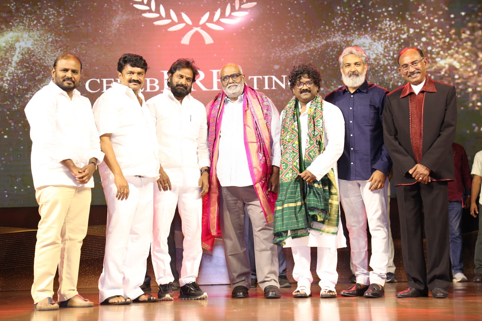 RRR song composer MM Keeravani and Lyricist Chandrabose Felicitated at ...