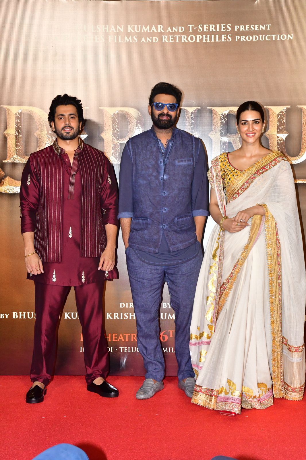 Adipurush Trailer Launch Event: Kriti Sanon stuns in a traditional white saree while Prabhas ...