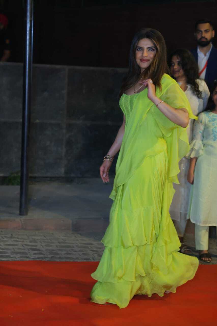 PeeCee aka Priyanka Chopra rocks her Engagement guest look in a Zesty ...