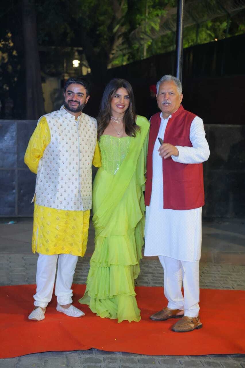 PeeCee aka Priyanka Chopra rocks her Engagement guest look in a Zesty ...