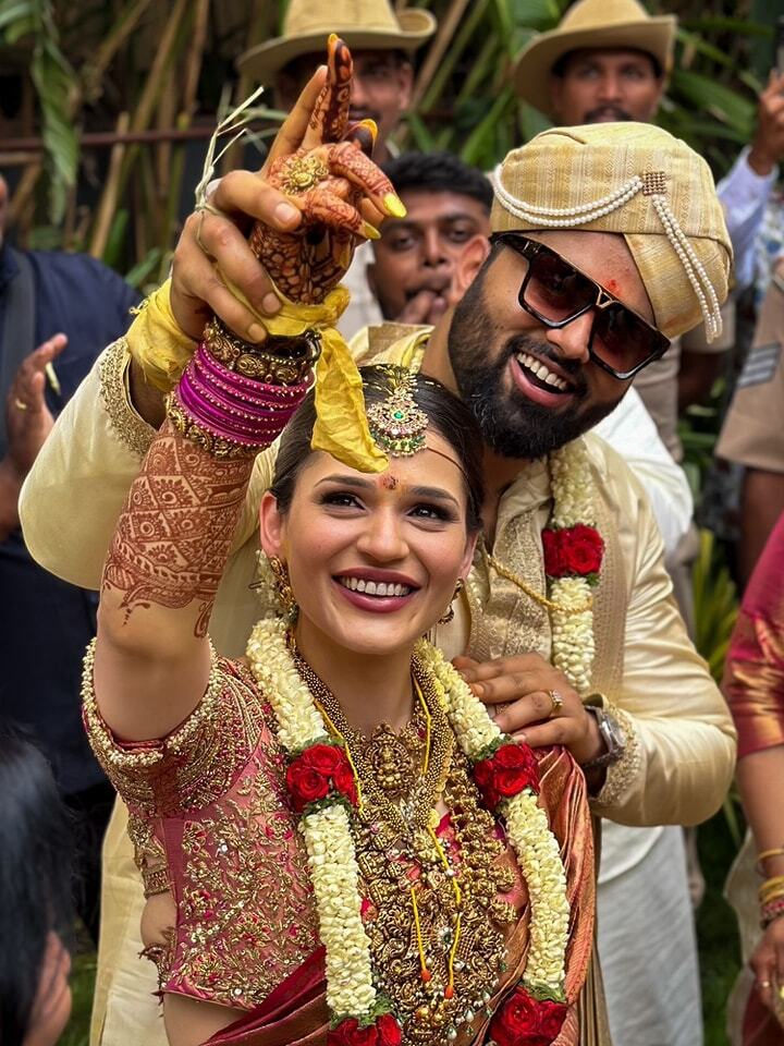 Abishek Ambareesh Tied Knot With Fashion Designer Aviva Bidapa - Filmibeat