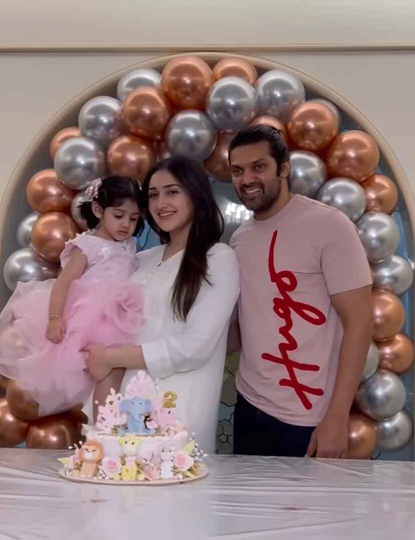 Actress Sayyeshaa & Arya Celebrate Daughter Ariana’s 2nd Birthday With ...