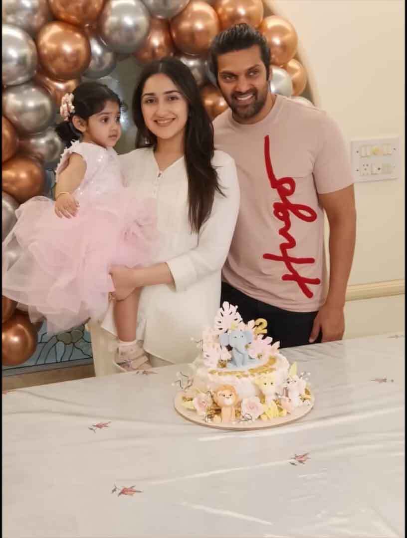 Actress Sayyeshaa & Arya Celebrate Daughter Ariana’s 2nd Birthday With ...
