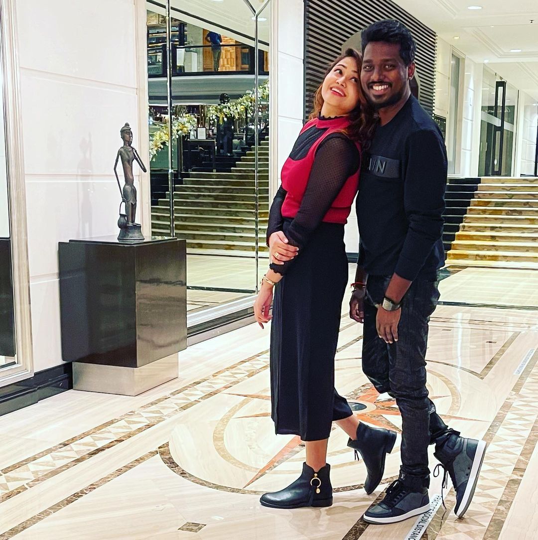 Jawan Director Atlee's Real-Life Leading Lady, Krishna Priya, and Atlee ...