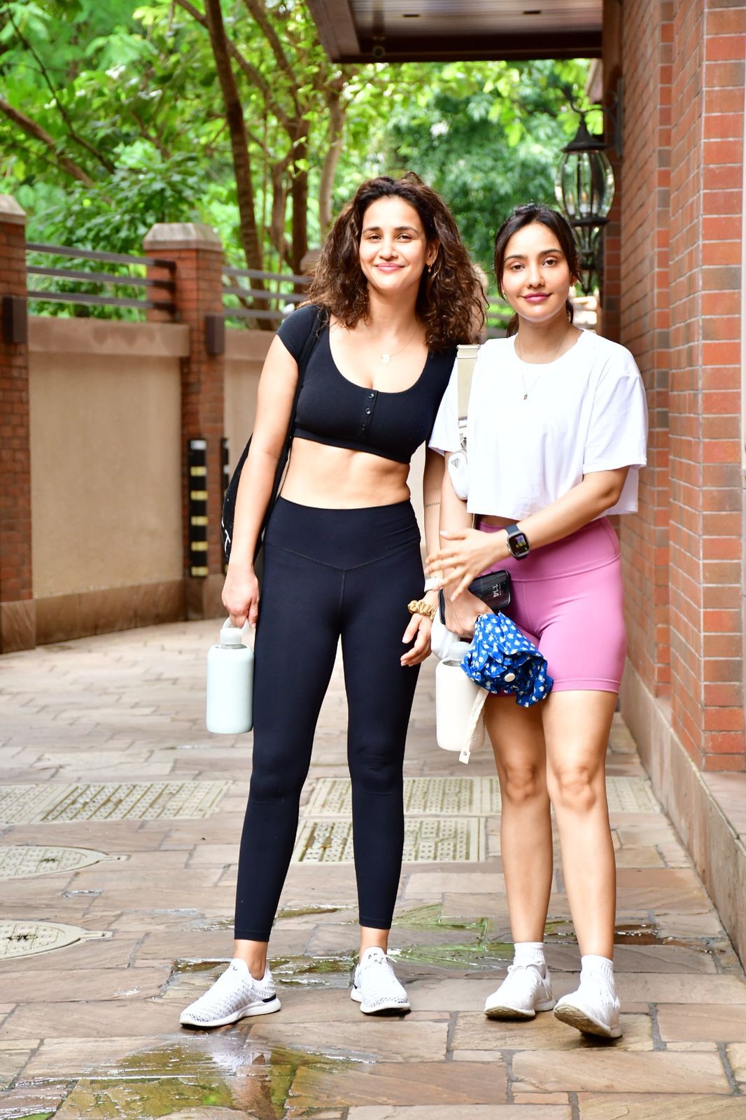 Neha Sharma and Aisha Sharma snapped outside the gym in Bandra - Filmibeat