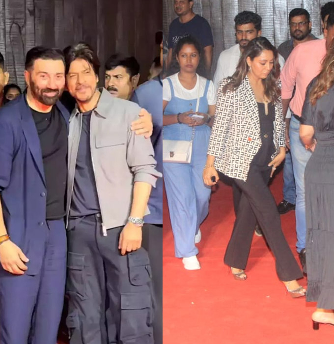 Gadar 2 Success Bash: Shah Rukh Khan-Sunny Deol Share A Warm HUG As They End Their 16-Year-Old ...