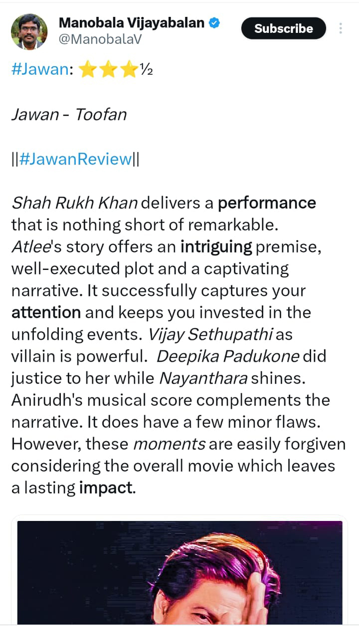 Jawan Twitter Review: Netizens Term Jawan A ‘Blockbuster’, Call It A ...