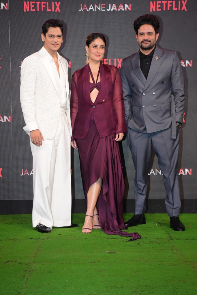 Kareena Kapoor Khan, Vijay Varma, Jaideep Ahlawat at the Jaane Jaan trailer launch - Filmibeat