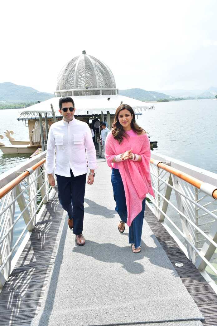 Newlyweds Parineeti Chopra and Raghav Chadha's First Public Appearance in Udaipur - Filmibeat