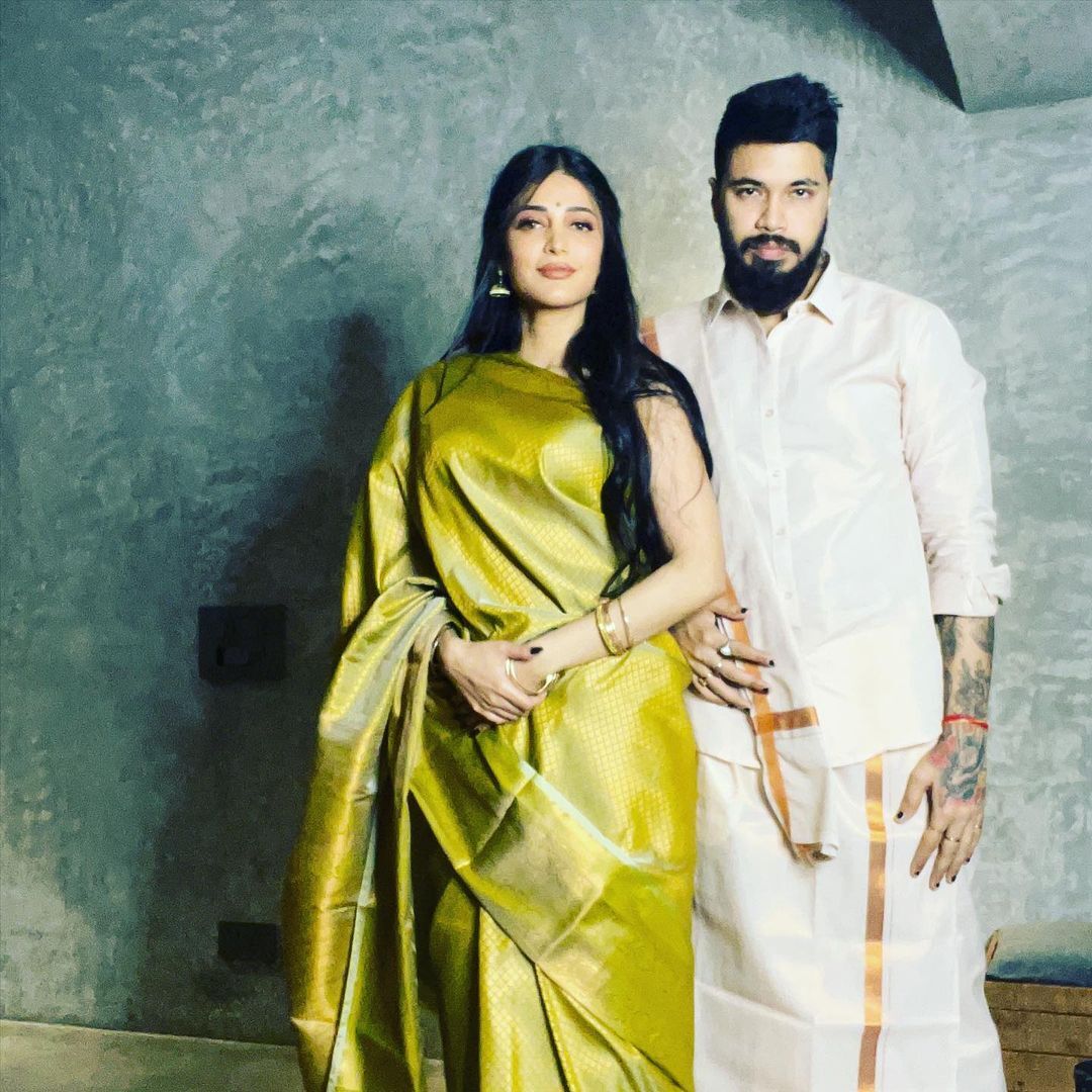 Sneak Peek into Shruti Haasan and Santanu Hazarika's Joyful Diwali ...