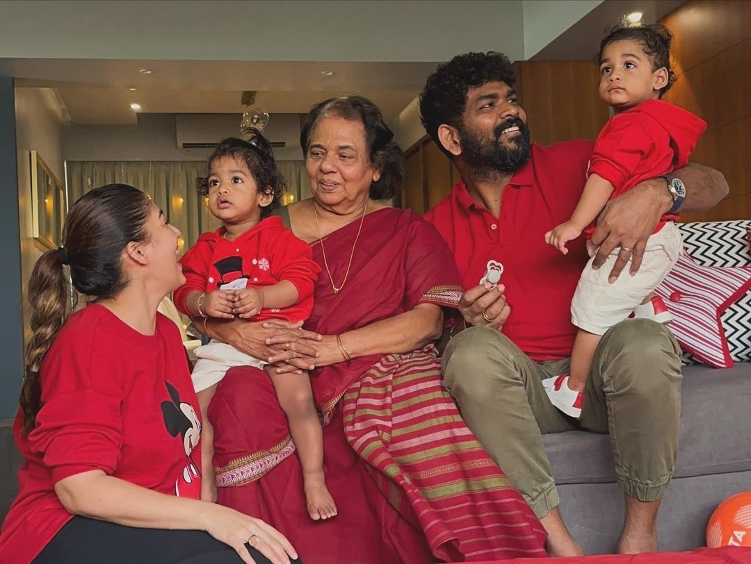 Nayanthara & Vignesh Shivan's Red-Themed Christmas Celebration with ...