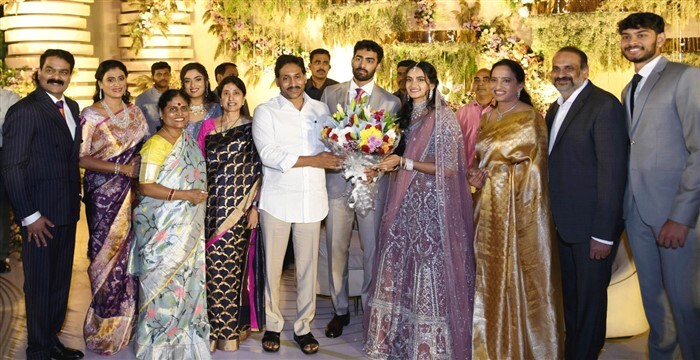 Andhra Pradesh CM YS Jagan at Nephew YS Raja Reddy’s Engagement Ceremony - Filmibeat