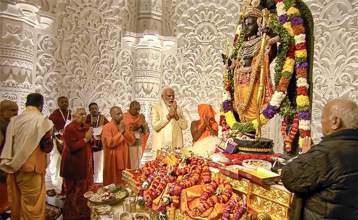 PM Modi Conducts 'Pran Pratishtha' Ceremony, Unveils Face of Ram Lalla in Historic Event - Filmibeat