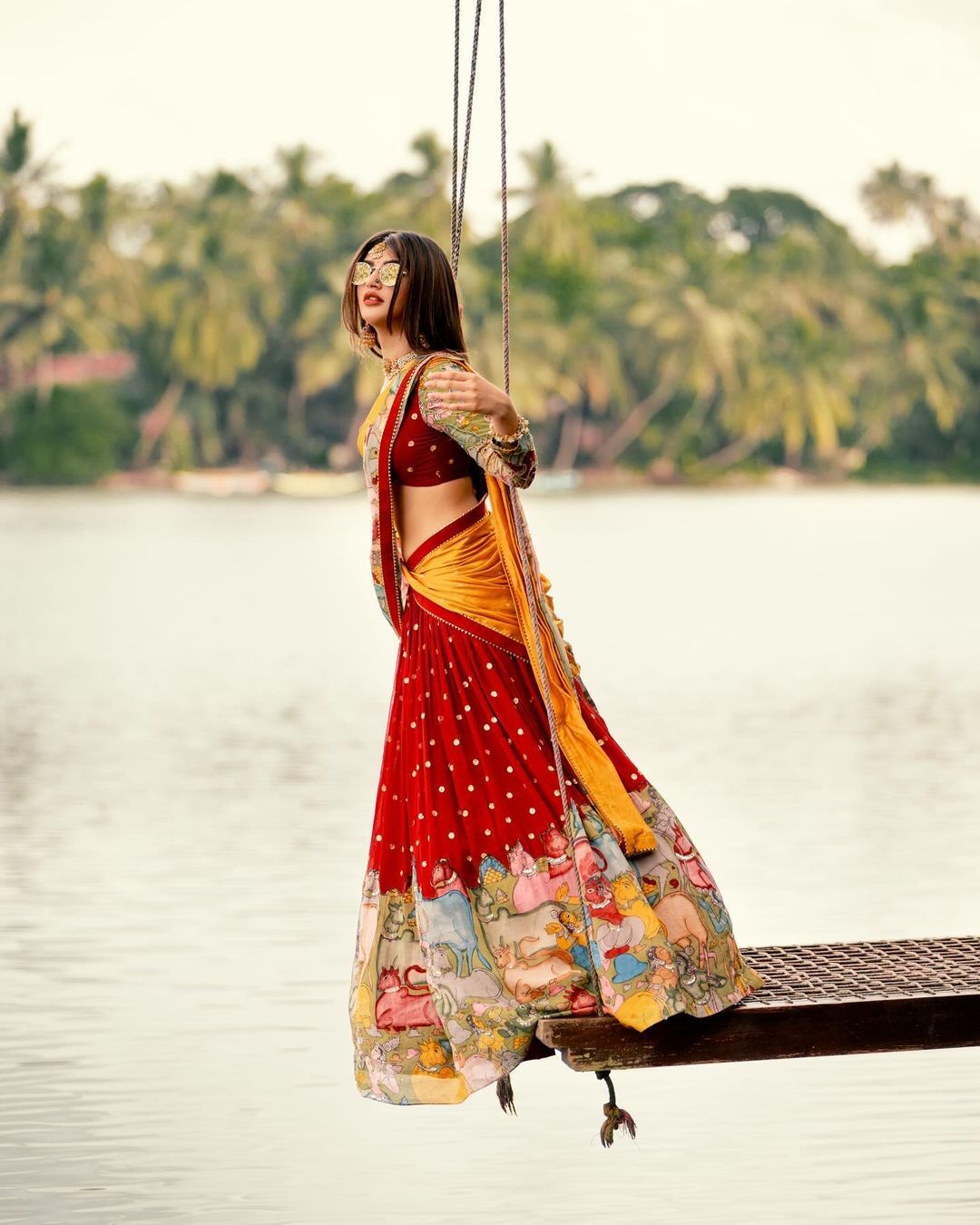 Sreeleela Shines in a Desi Saree Look, Instagram Photoshoot Goes Viral ...