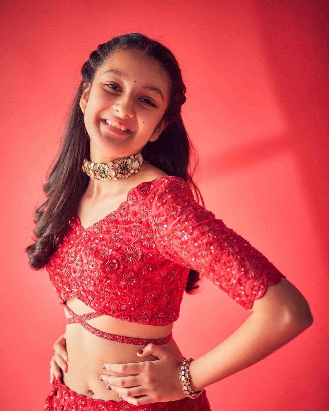 Sitara Ghattamaneni: పట్టుపరికిణీలో పగడాల బొమ్మలా సితార పాప.. న్యూ ...