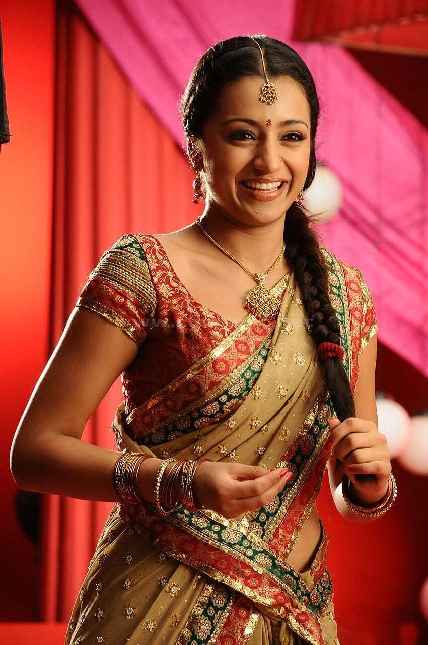 Trisha: சிம்பிளா சேலை அணிந்தாலும் ஜெஸ்ஸி அழகு சார்!.. திரிஷா-வின் புடவை ...