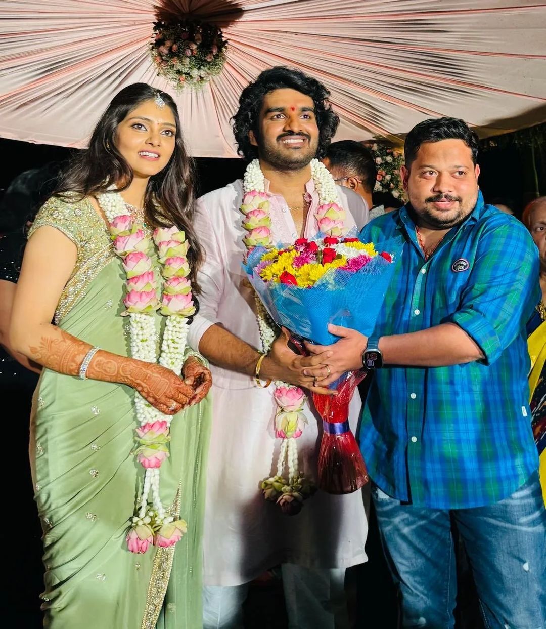 Telugu Actor Kiran Abbavaram Gets Engaged To Rahasya Gorak In Hyderabad ...