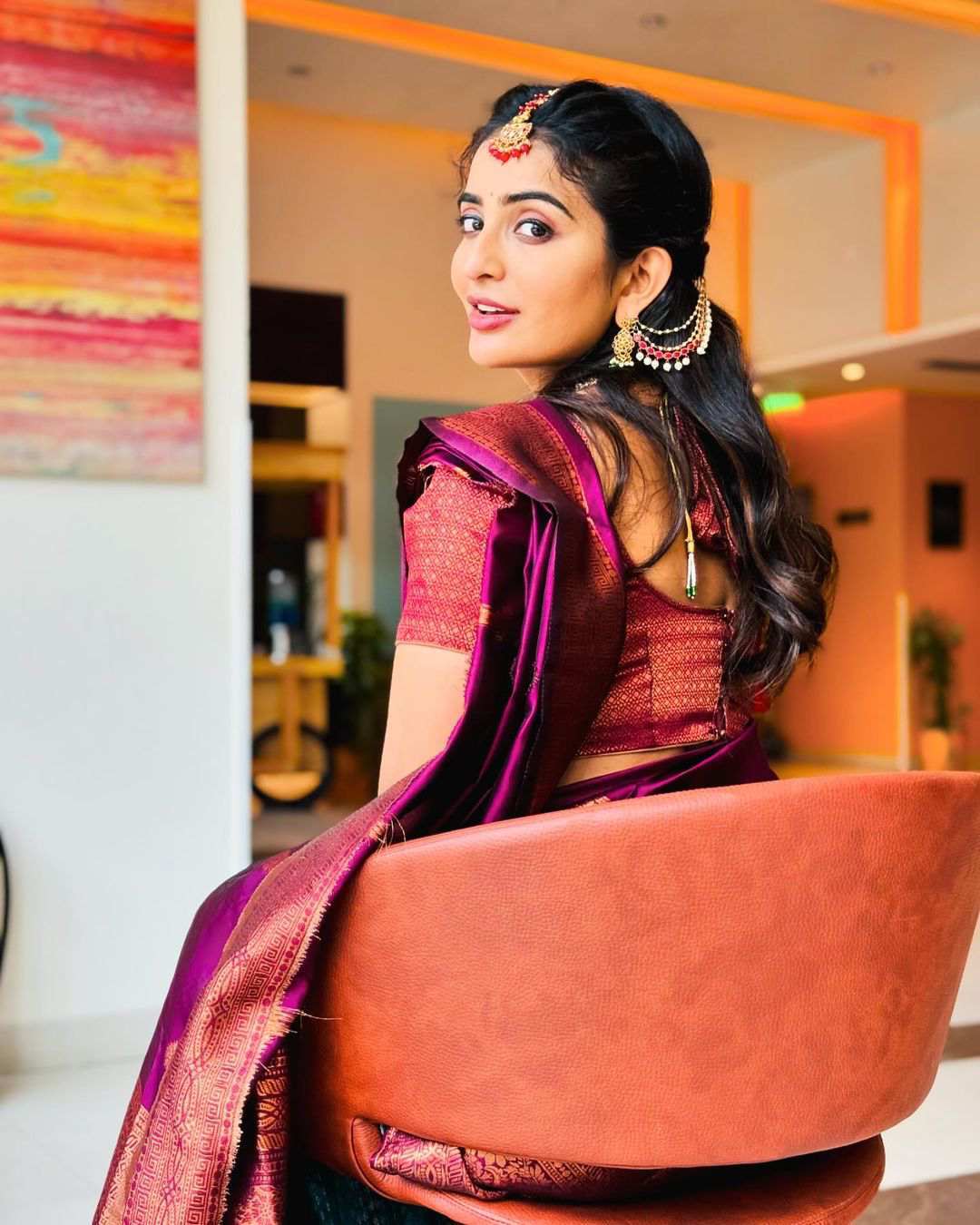 Ananya Nagalla: పట్టు పరికిణీలో పాలరాతి బొమ్మలా అనన్య.. అచ్చమైన ...