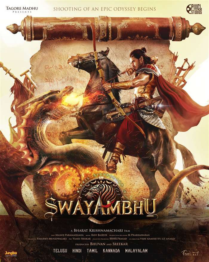 Swayambhu (2024) Telugu Movie: Pooja, Shooting Stills, Location Photos ...