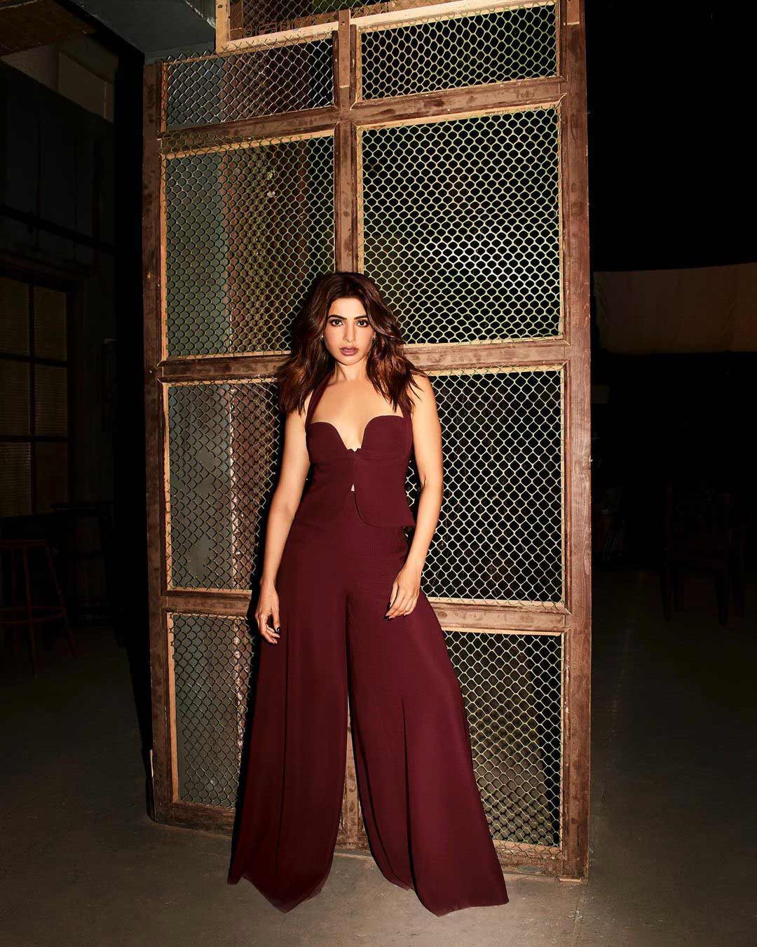 Samantha Ruth Prabhu Photos | Samantha Ruth Prabhu Latest Maroon Outfit ...