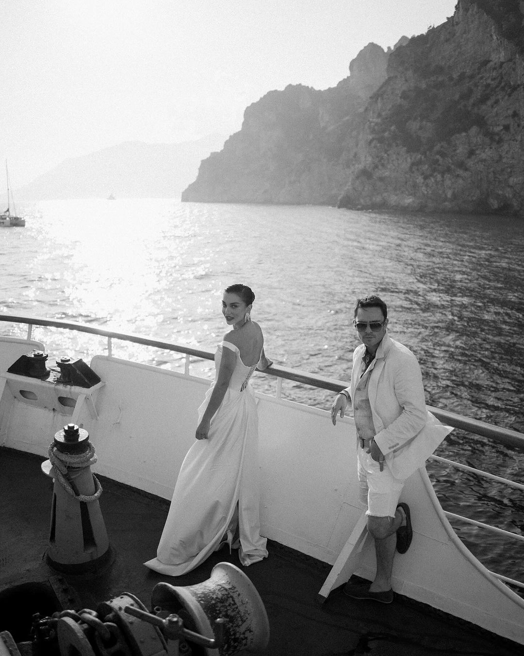 Amy Jackson Wedding Pics, Amy Jackson-Ed Westwick Pre-Wedding Yatch ...