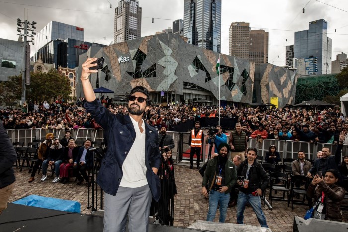 Global Star Ram Charan Hoists Indian Tricolour At Federation Square ...