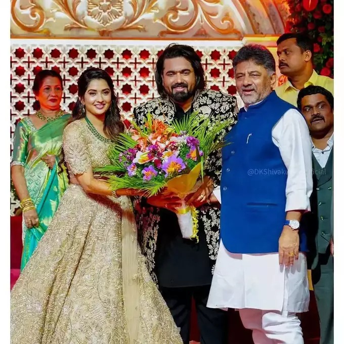 Tharun Sudhir Wedding Reception Photos | Sonal Monteiro Reception ...