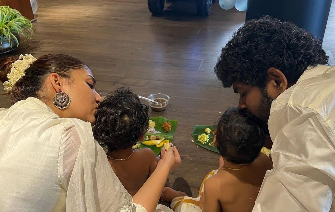 Nayanthara Celebrates Onam 2024 with Vignesh and Their Twin Sons ...