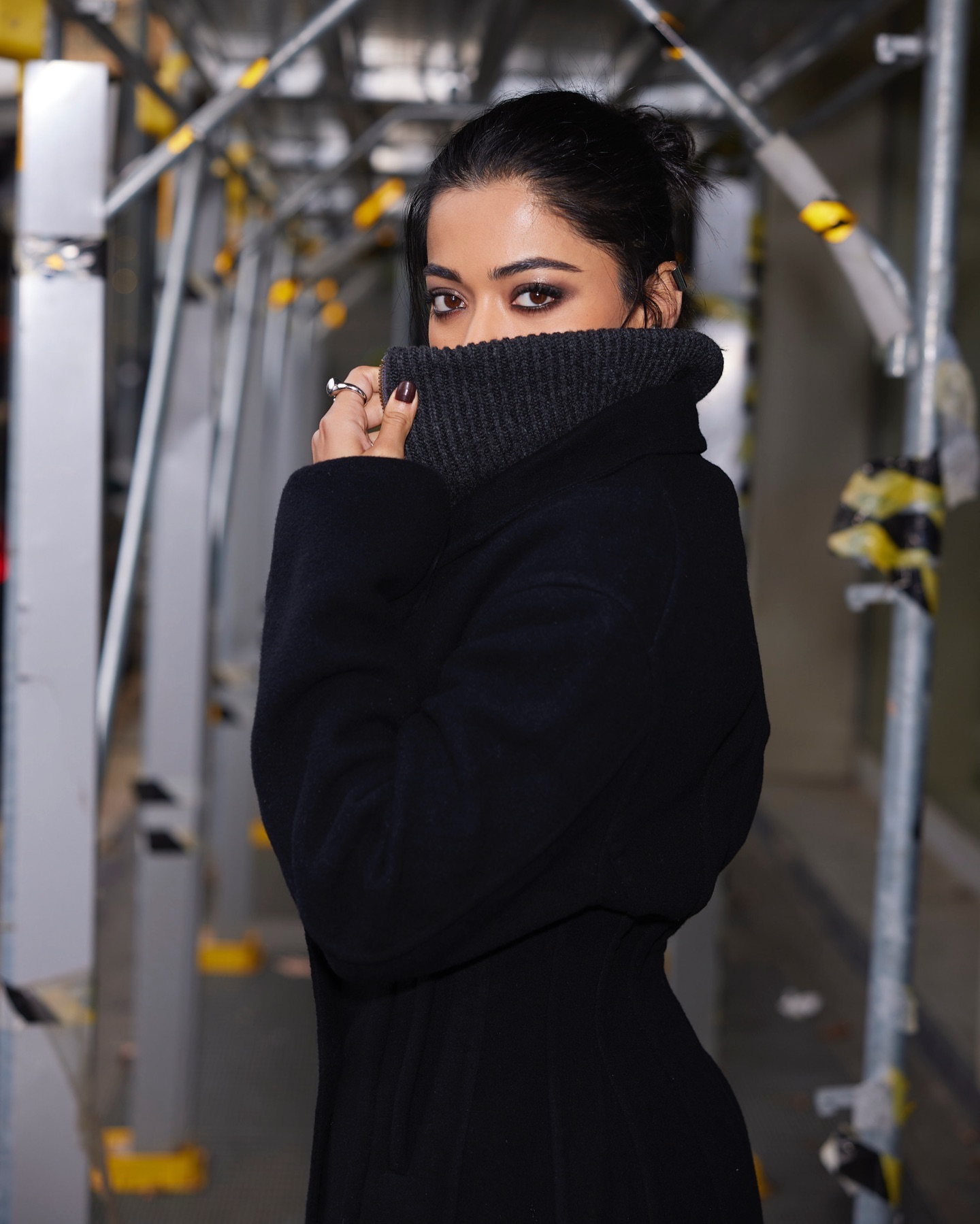 Rashmika Mandanna’s Stunning Look: Black Dress Paired with a Stylish ...