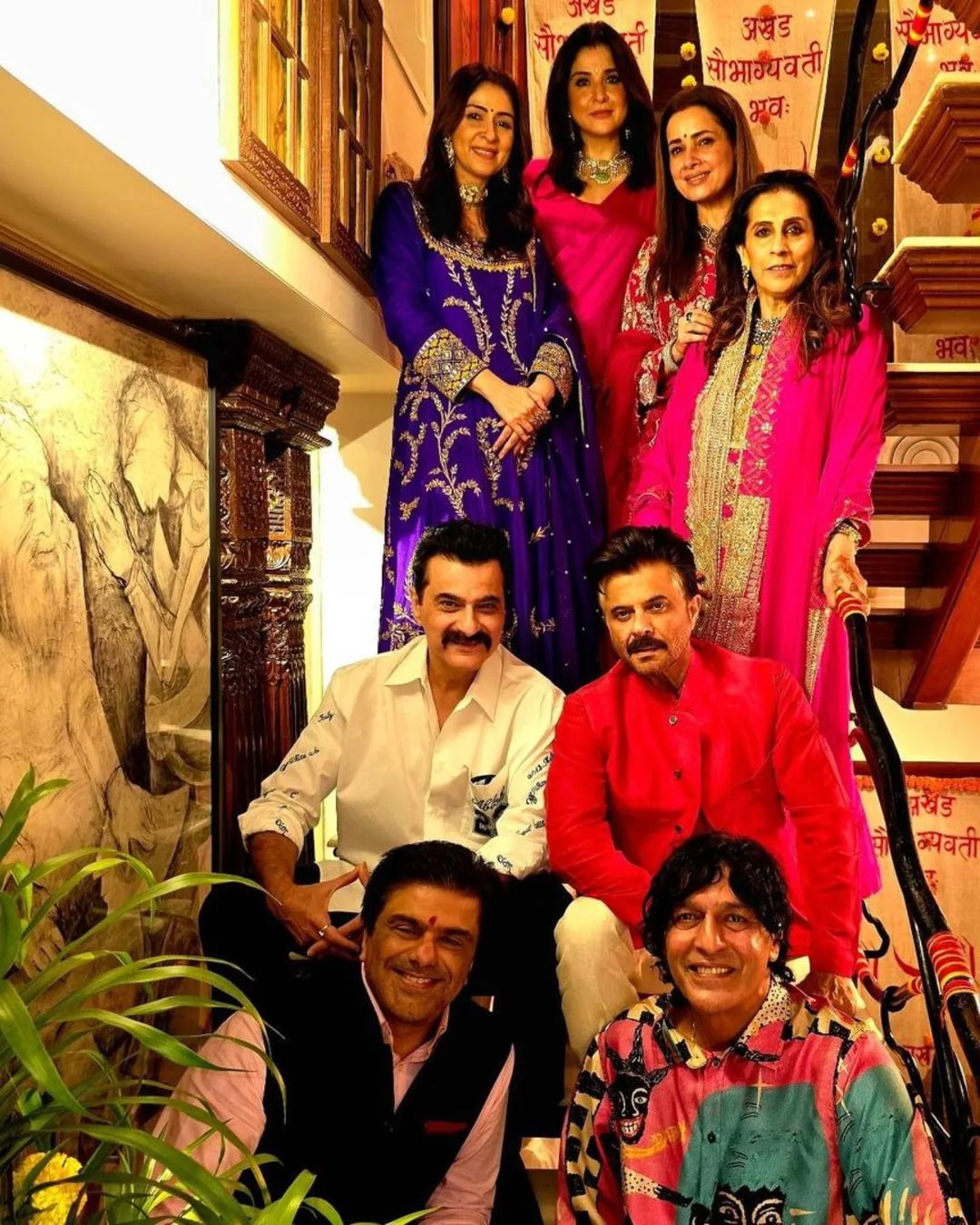 Bollywood Wives Karwa Chauth Celebration | Raveena Tandon's Karwa ...