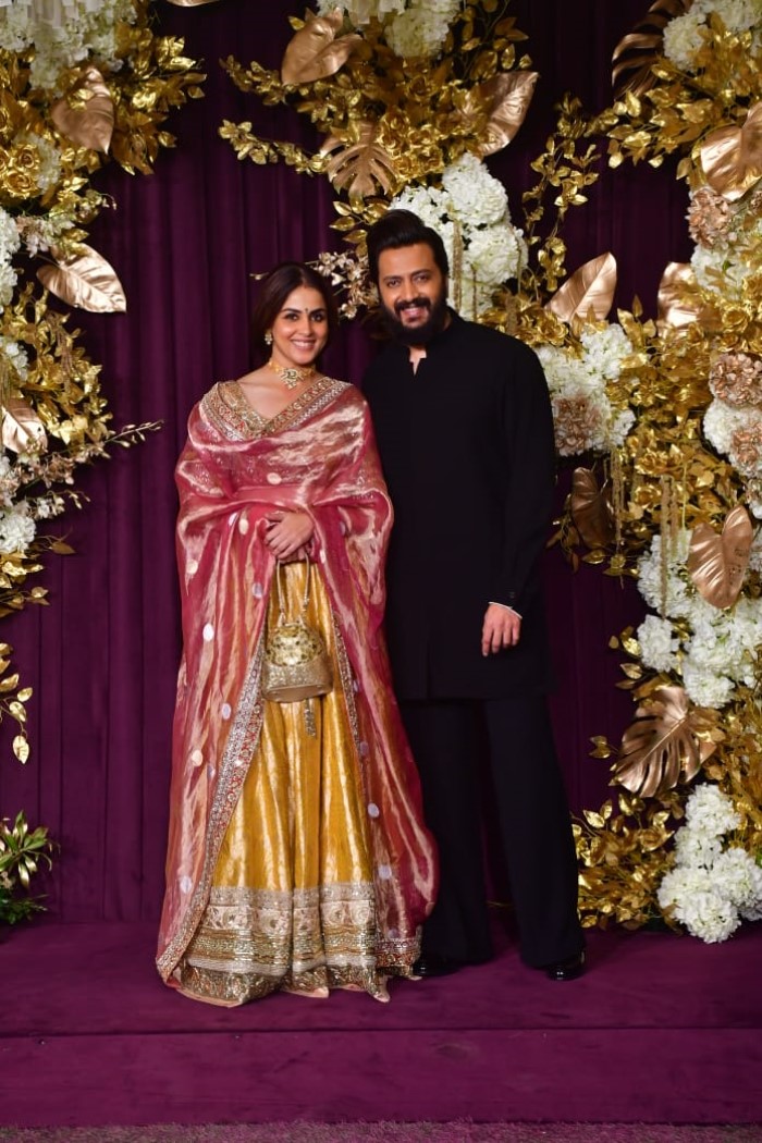 Genelia and Riteish Deshmukh Stun at Manish Malhotra's Diwali Party ...